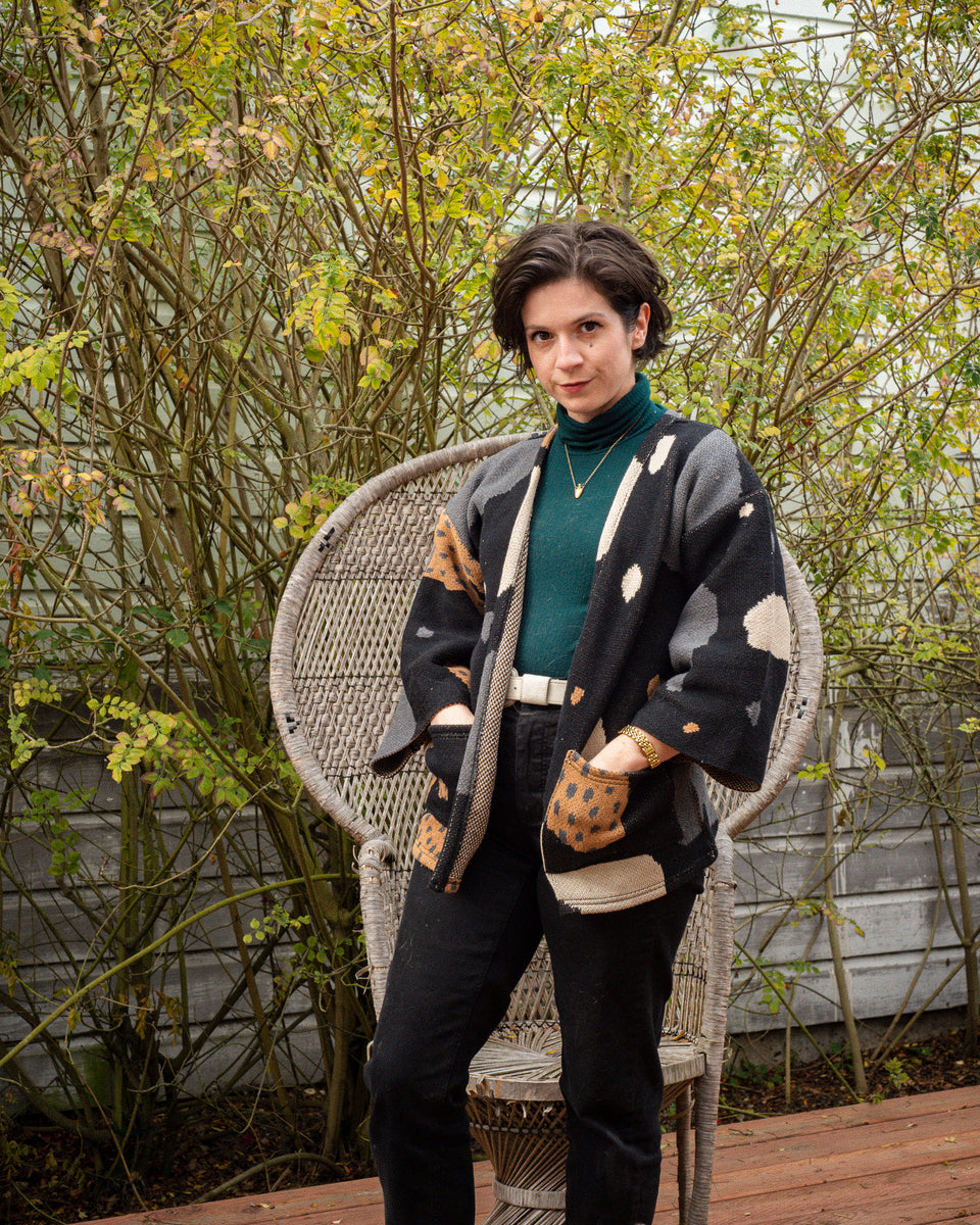 Charcoal Chita Terrazzo Coat – Anne Gates Studio